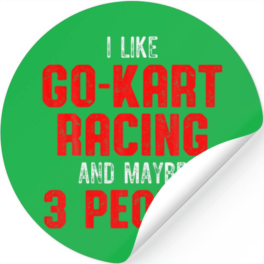 Go Kart Racing Karting Go-Cart Racer Stickers