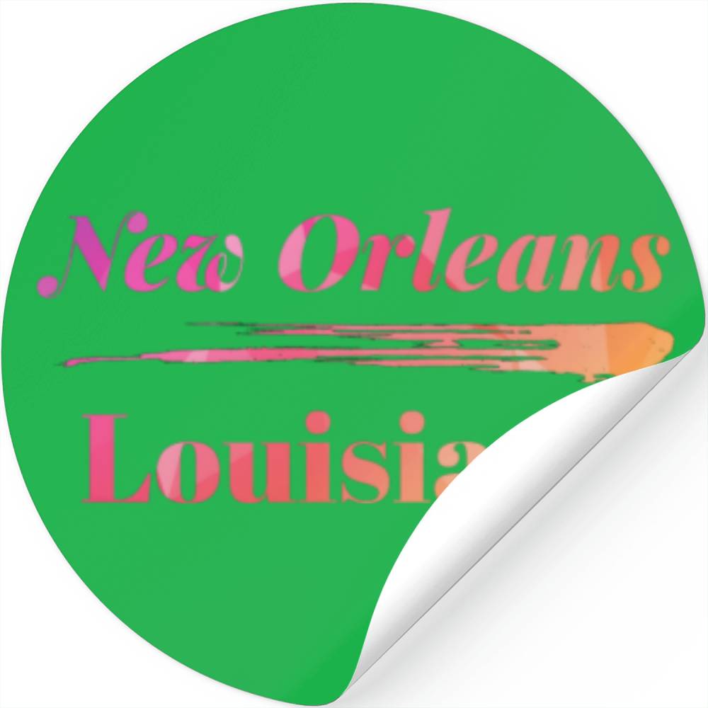 New Orleans Louisiana Low Poly Stickers