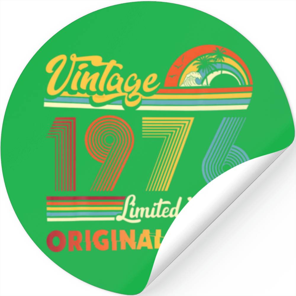 Vintage 1976 Limited Edition Original Parts 46 Yea Stickers