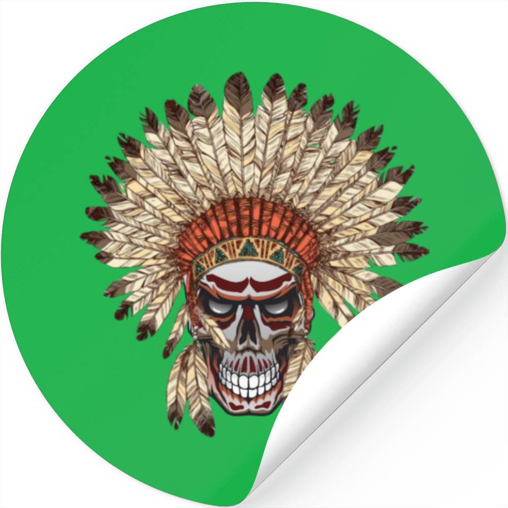 Chief Of The Indian Tribe , Couple Costumes Stickers