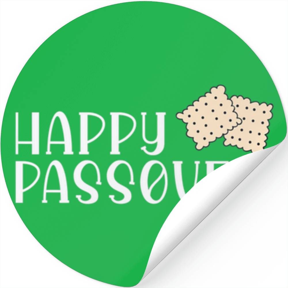 Happy Passover Matzah Jewish Passover Toddler Stickers