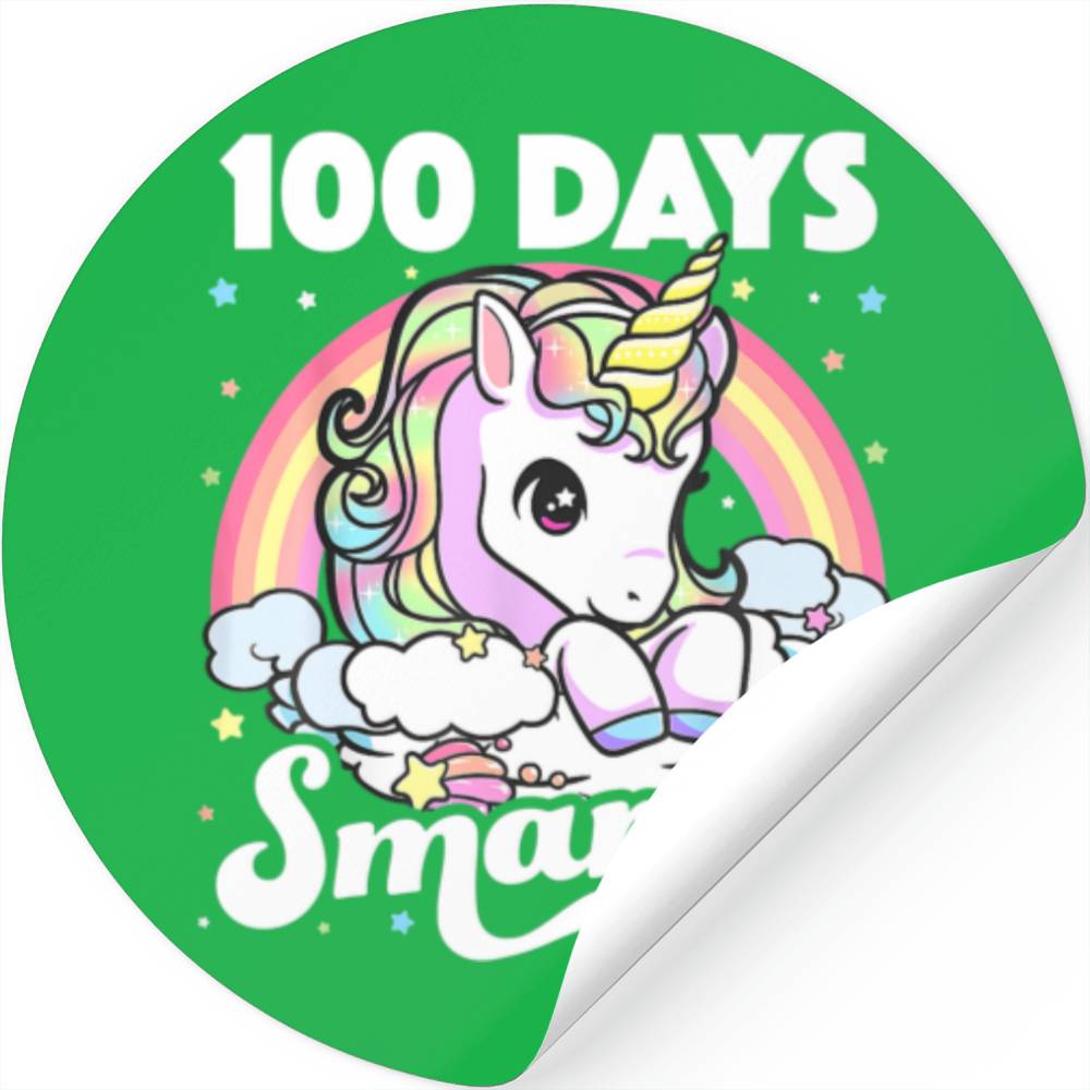 100 Days Of School 100 Days Smarter Heart Love Stickers