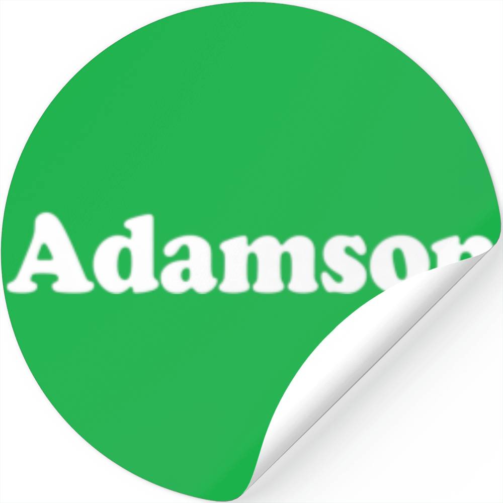 Adamson Name Family 60S 70S Vintage Retro Funny Stickers