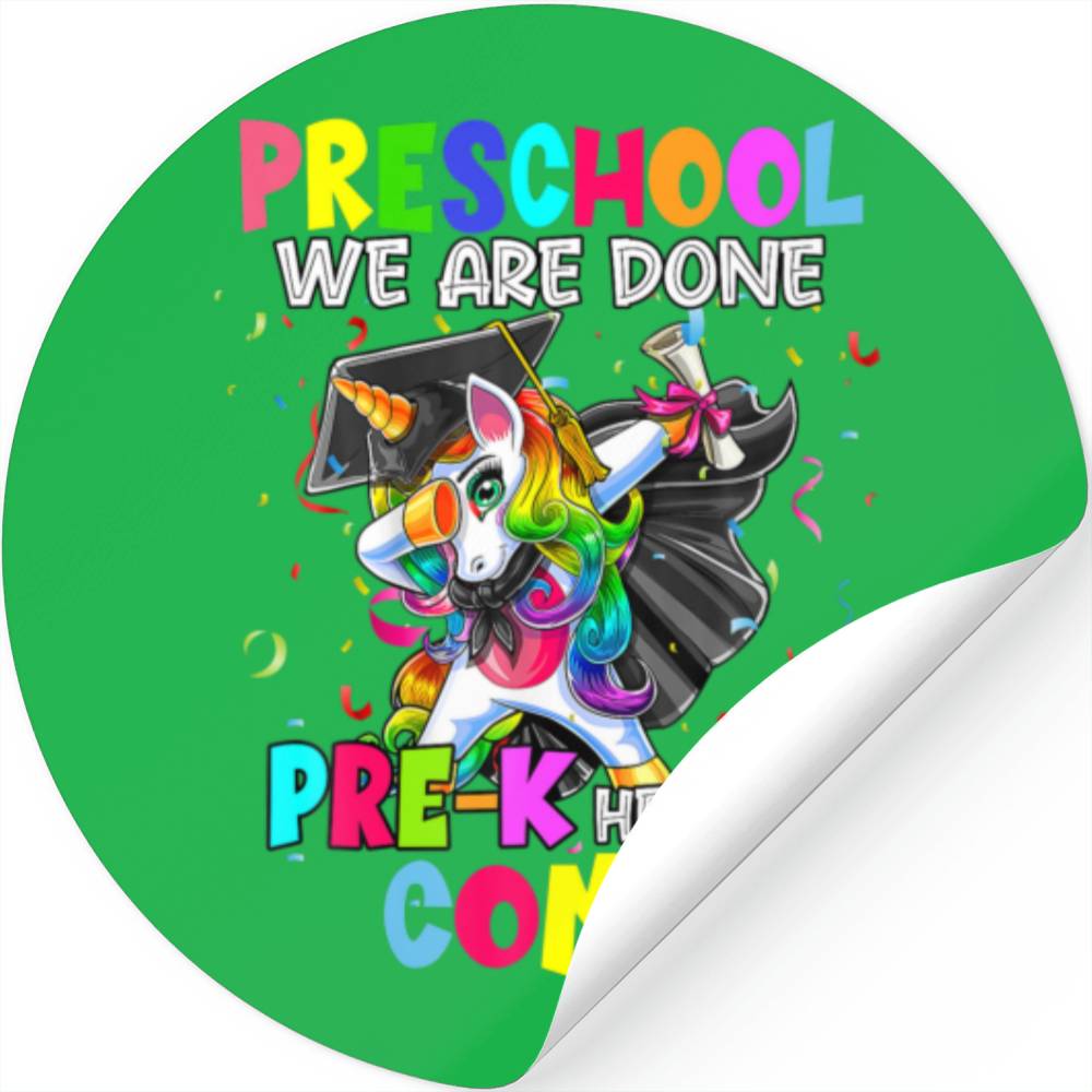 Preschool Graduation Magical Dab Unicorn For Stickers