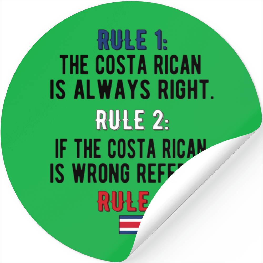Costa Rican Costa Rica Flag Costa Rican Roots Stickers