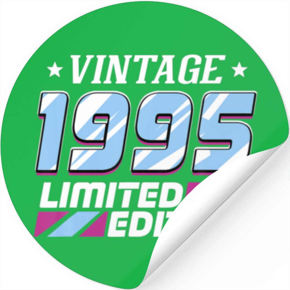 Made In 1995 Vintage 1995 Limited Edition 26Th Bir Stickers