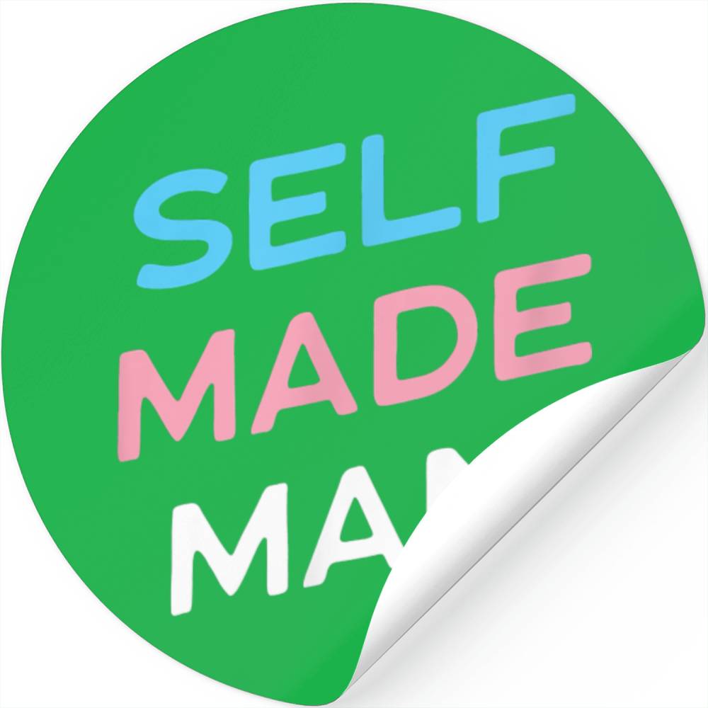 Self Made Transgender Man LGBT Trans Flag FTM Stickers