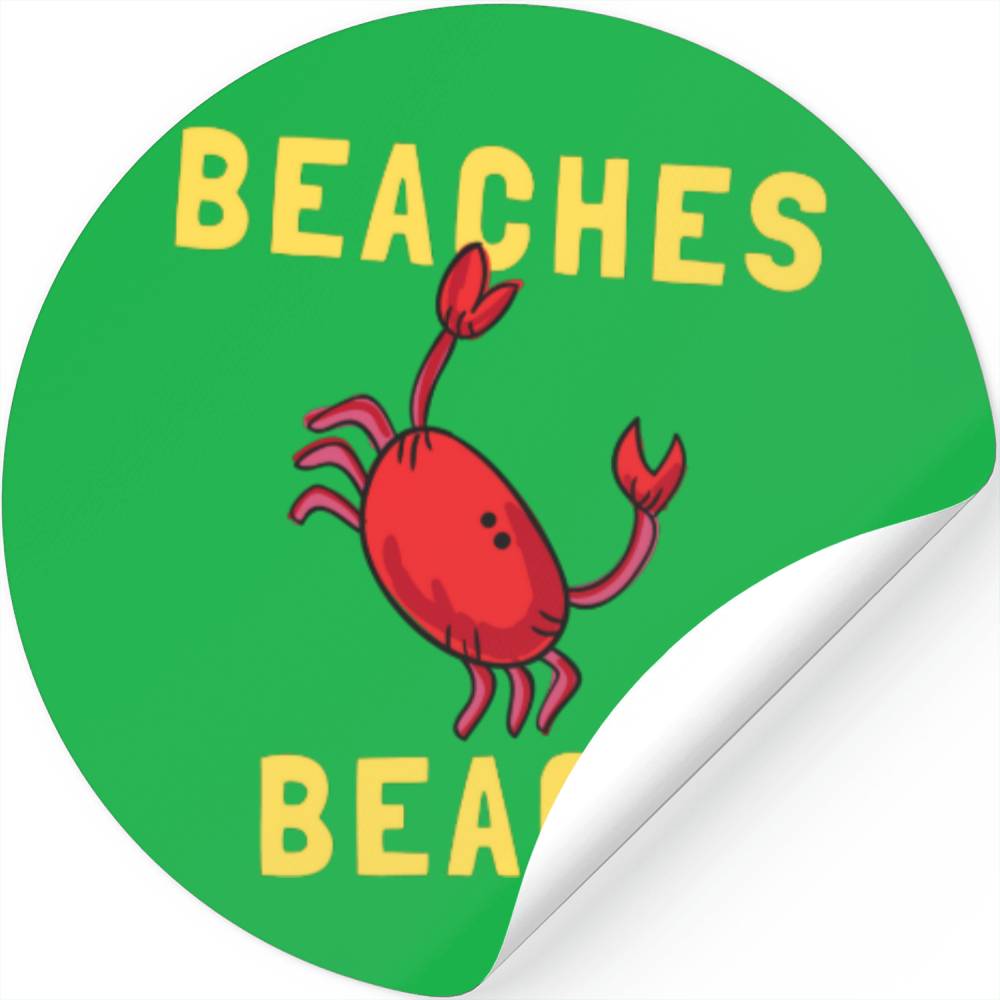 Beaches Beach Stickers