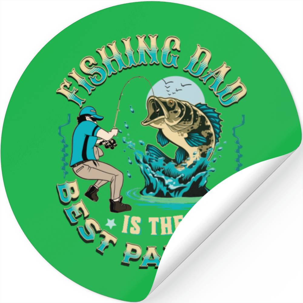 Fishing Dad Is The Best Partner Stickers