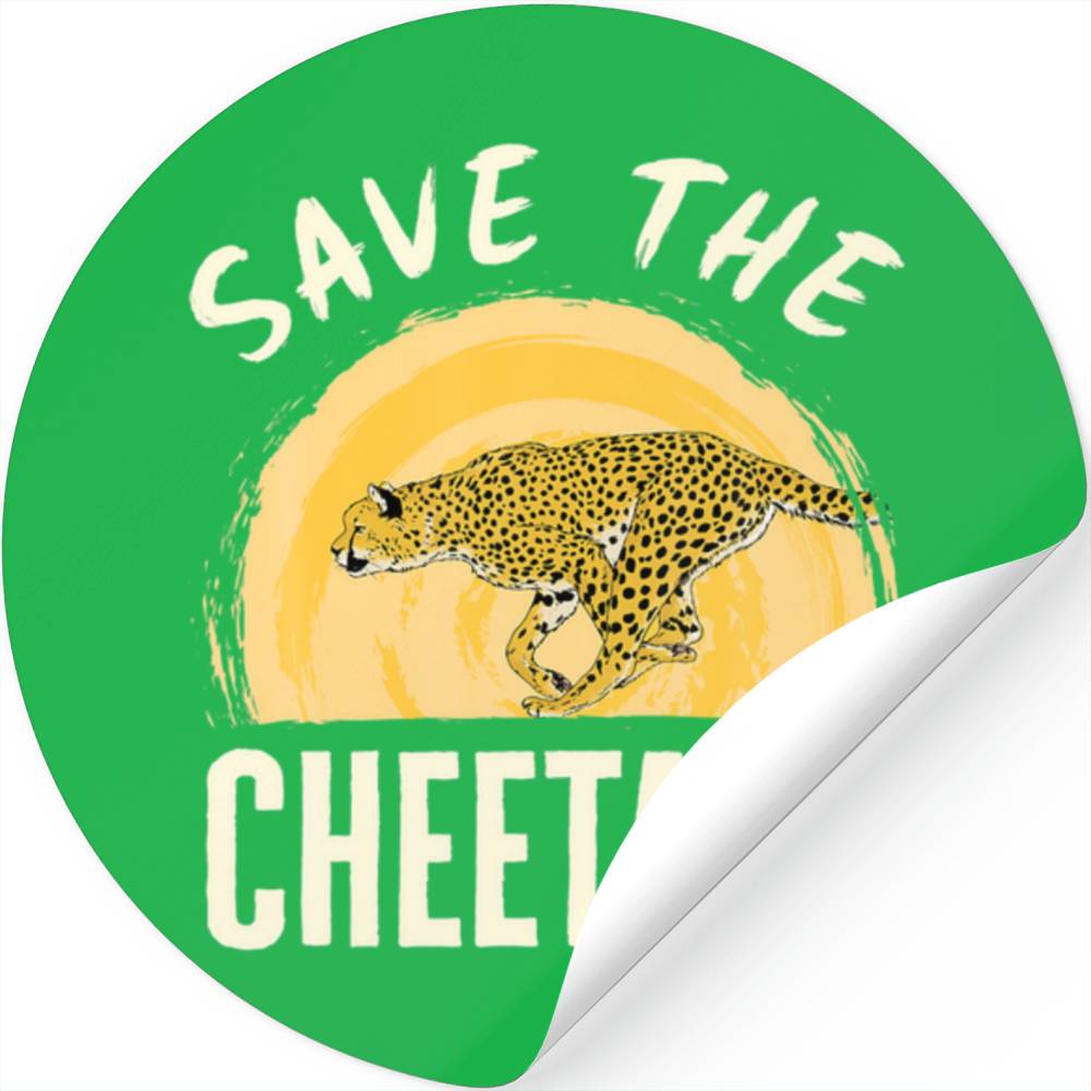 Save The Cheetahs Extinction Cheetah Endangered An Stickers