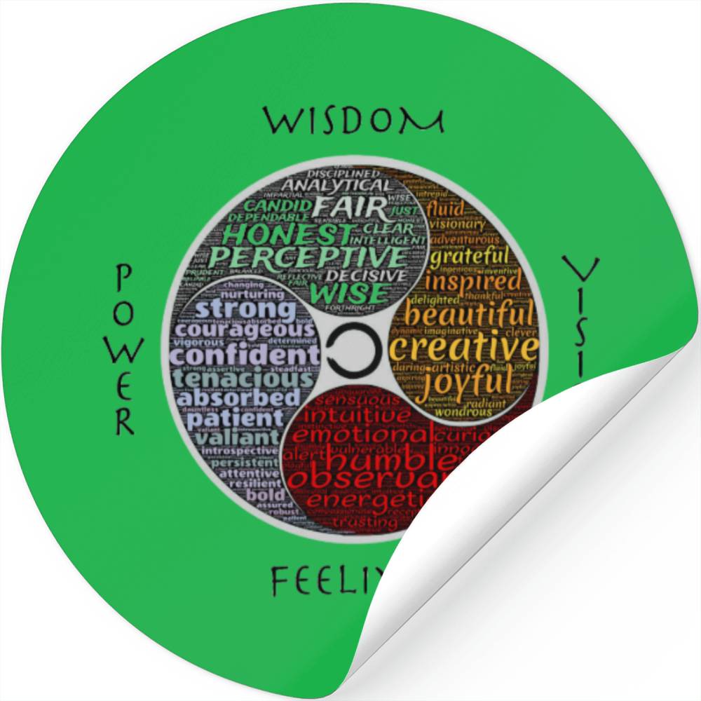 Feeling Power Vision Affirmations Of Wisdom Stickers