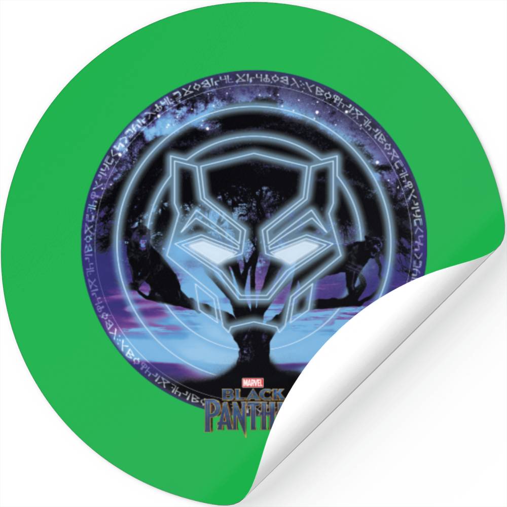 Black Panther | Panther Symbol & Wawa Tree Stickers