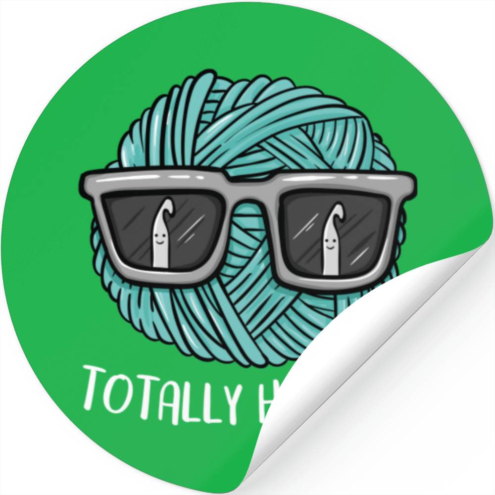 Crochet - Totally Hooked Stickers