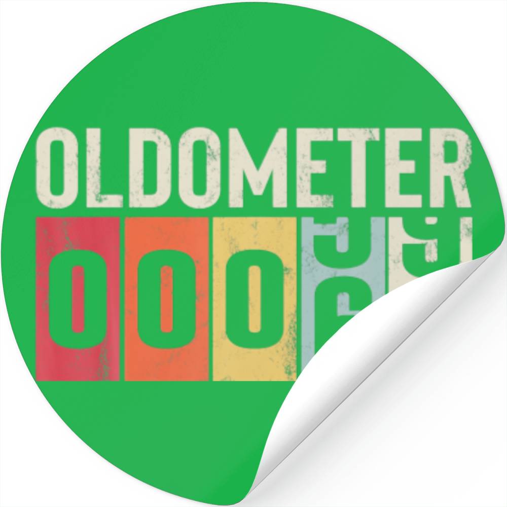 Funny 60 Years Old Oldometer Vintage 60th Birthday Stickers