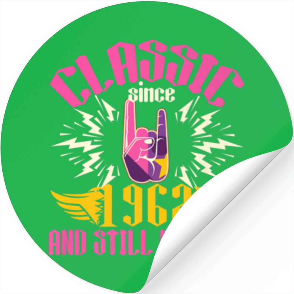 Classic Since 1962 And Still Rocking T S Retro Vin Stickers