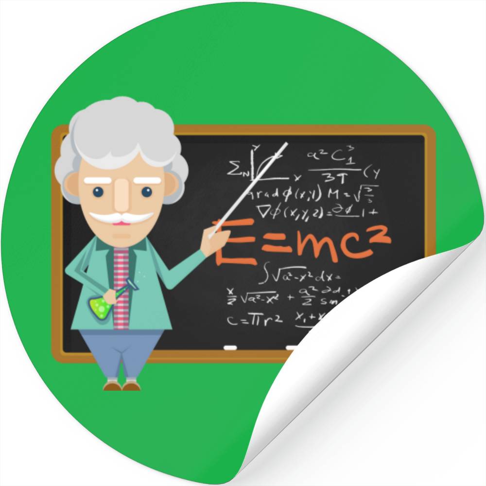 Science Teacher EMC2 Formula Stickers
