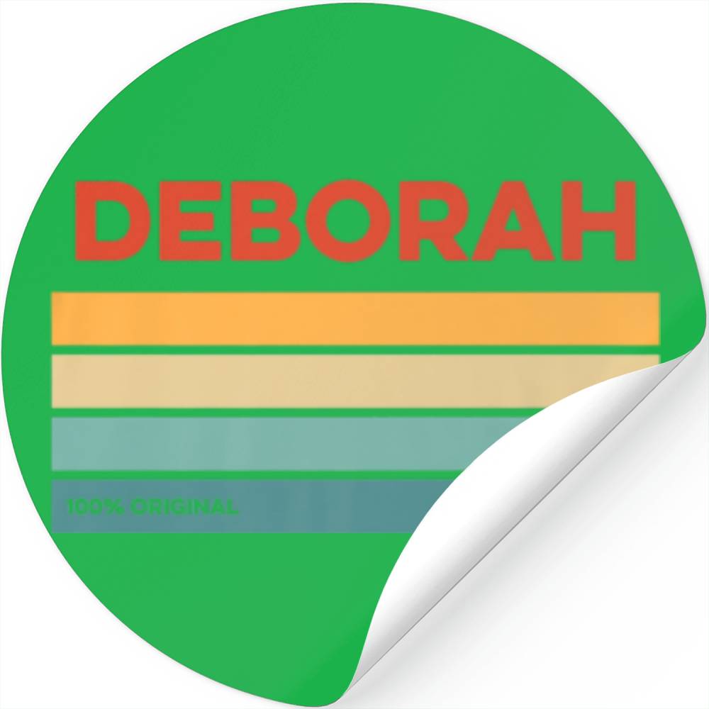 My Name Is Deborah Funny Name Tag Stickers