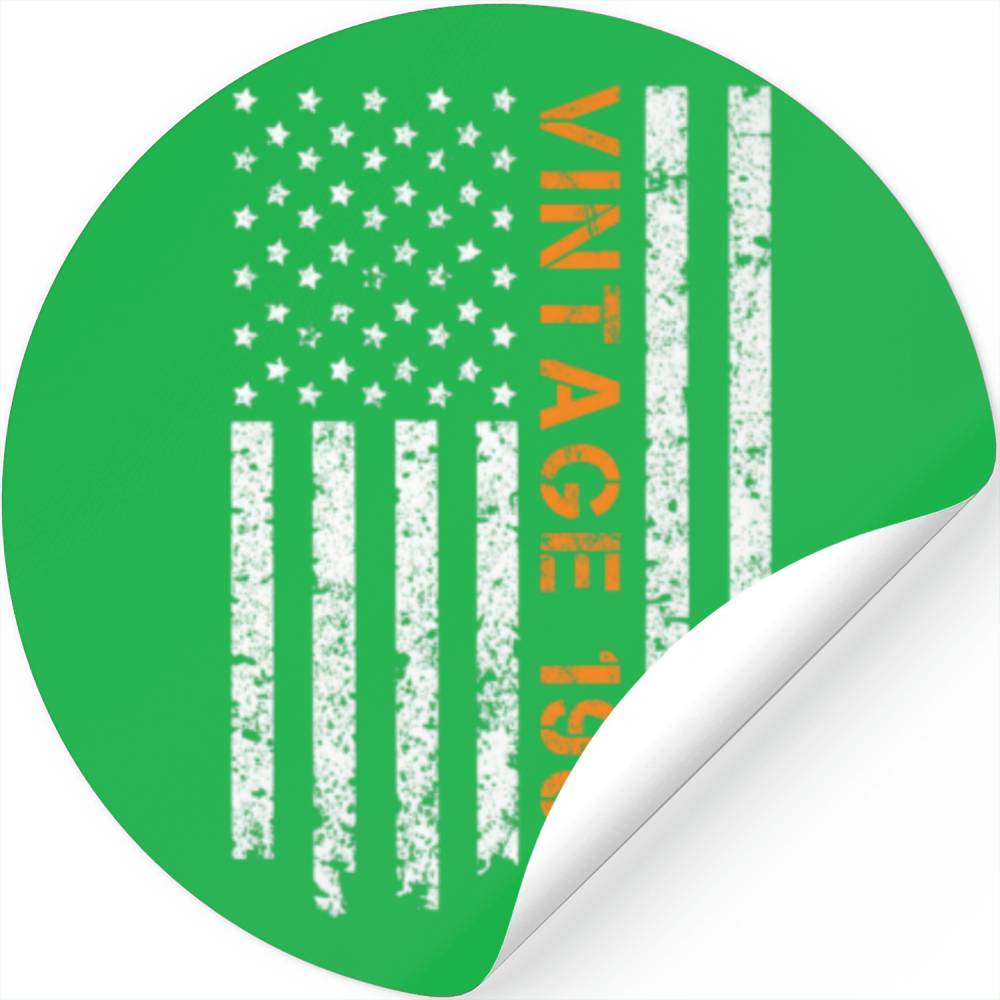 59 Years Old Vintage 1962 Retro USA Flag 59Th Birt Stickers