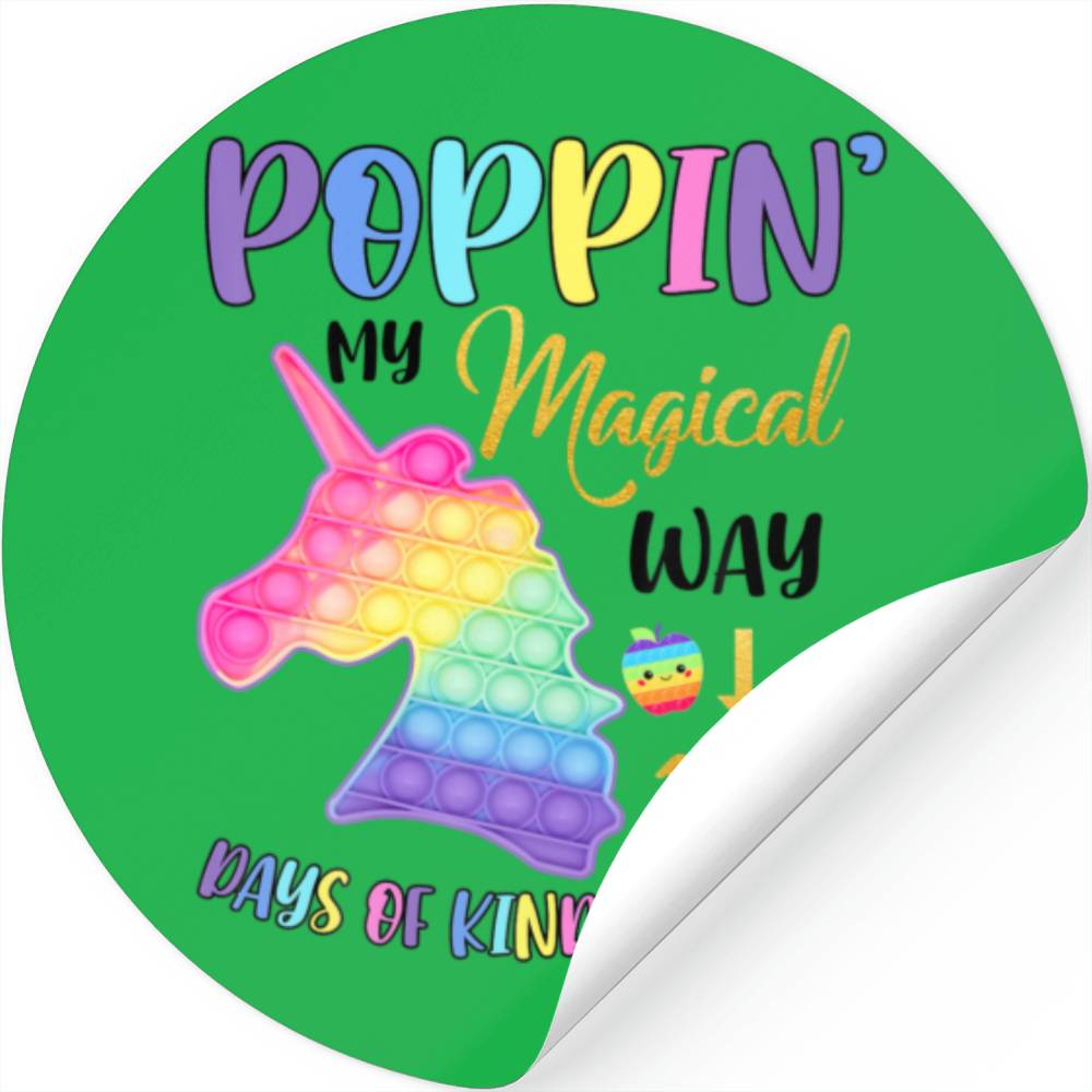 Popping Magical 100 Days Of Kindergarten Popping U Stickers