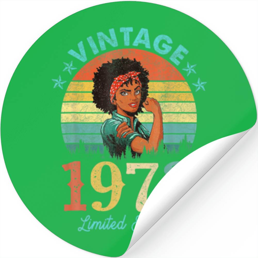 50 Year Old Vintage 1972 Made In 1972 50Th Birthda Stickers