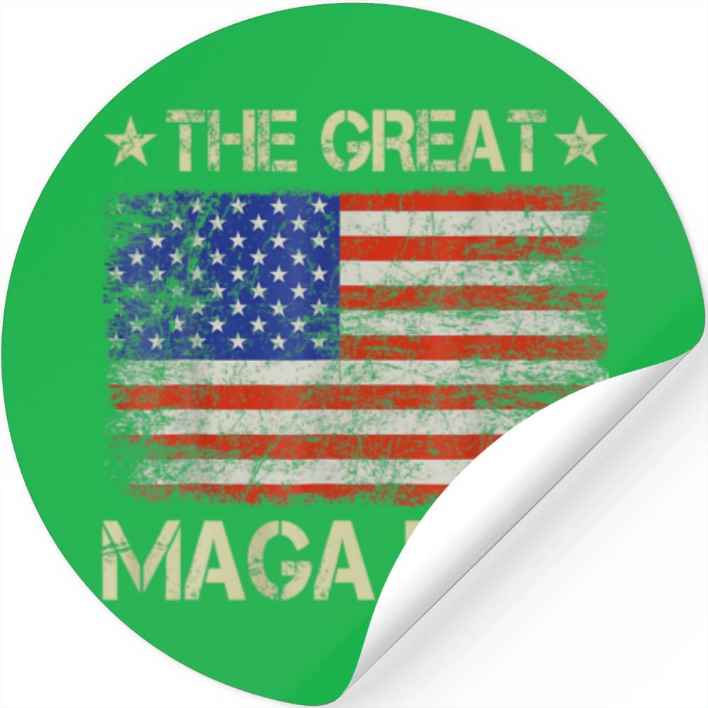 Vintage Old The Great MAGA King Ultra MAGA Patriot Stickers