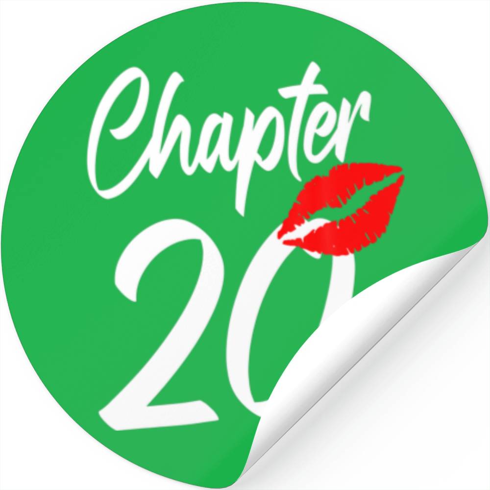 20Th Happy Birthday Lips Girl Chapter 20 Years Stickers