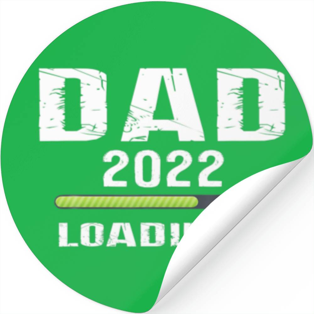 Mens Dad To Be Loading Please Wait Promoted To Stickers