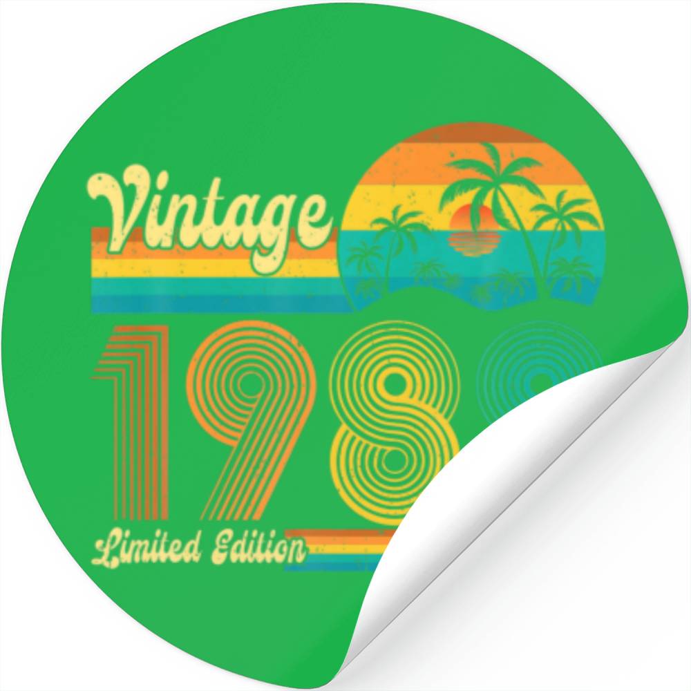 40 Years Old Vintage 1982 Limited Edition 40Th Bir Stickers