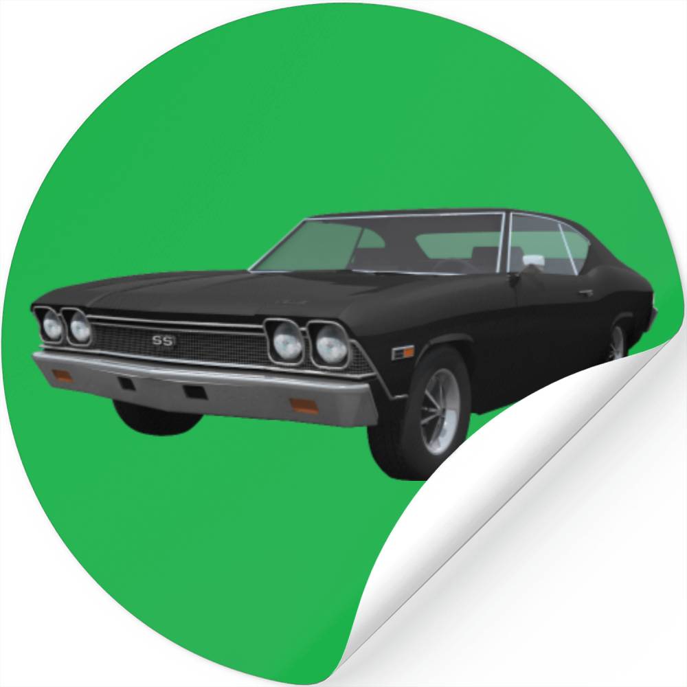 1968 Chevelle SS: Black Finish Stickers