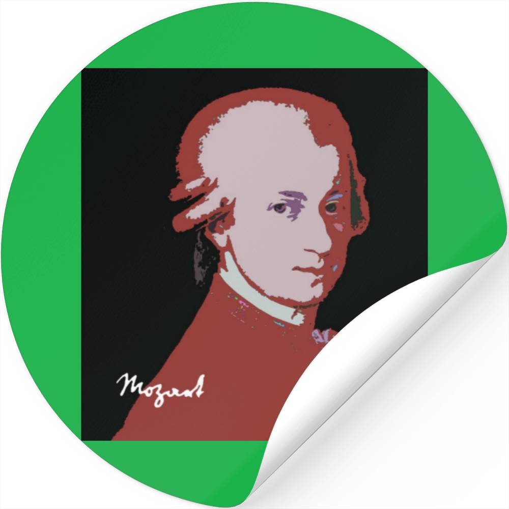 Mozart By Leslie Harlow Stickers