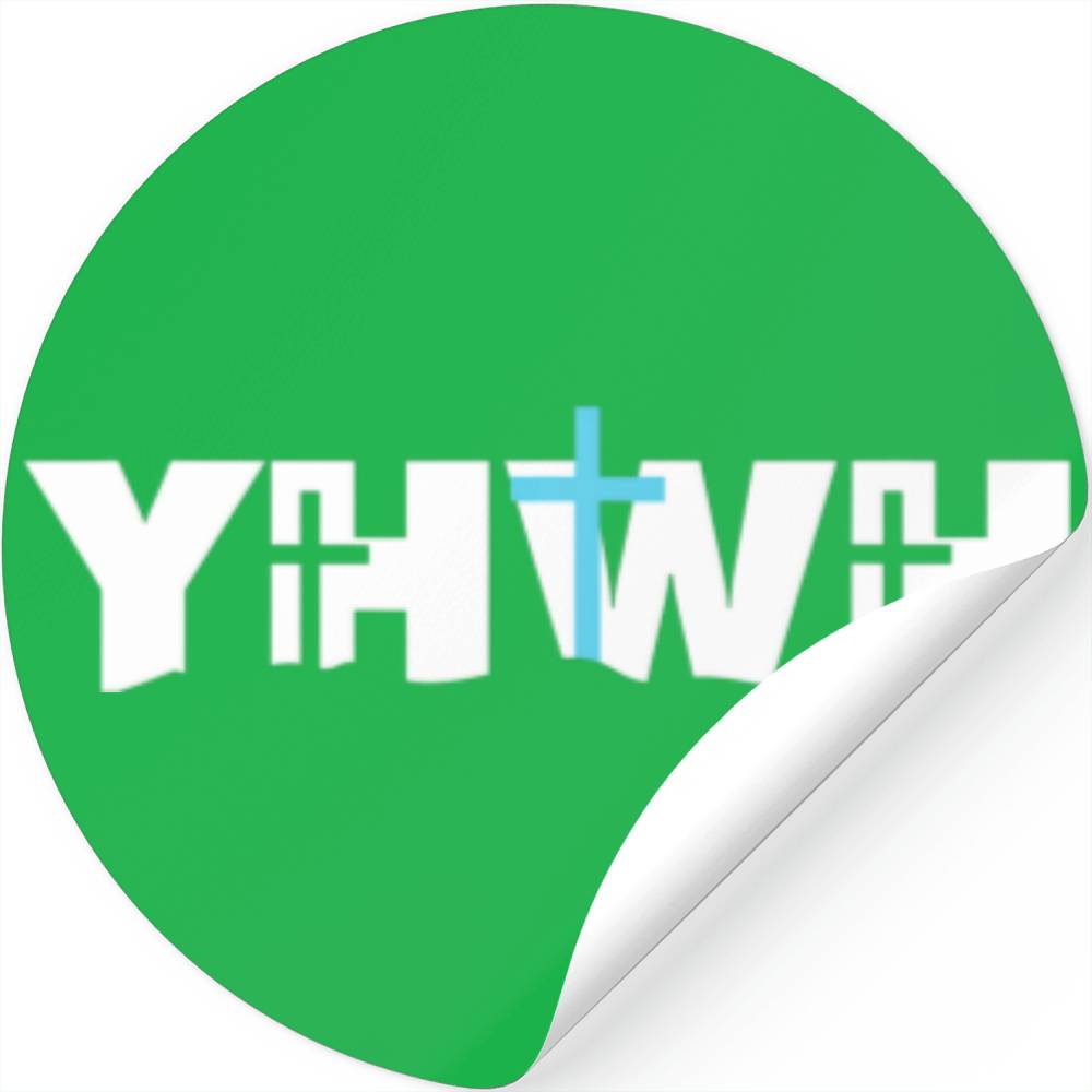 Christian Cross YHWH Yahweh Jesus Resurrection Stickers