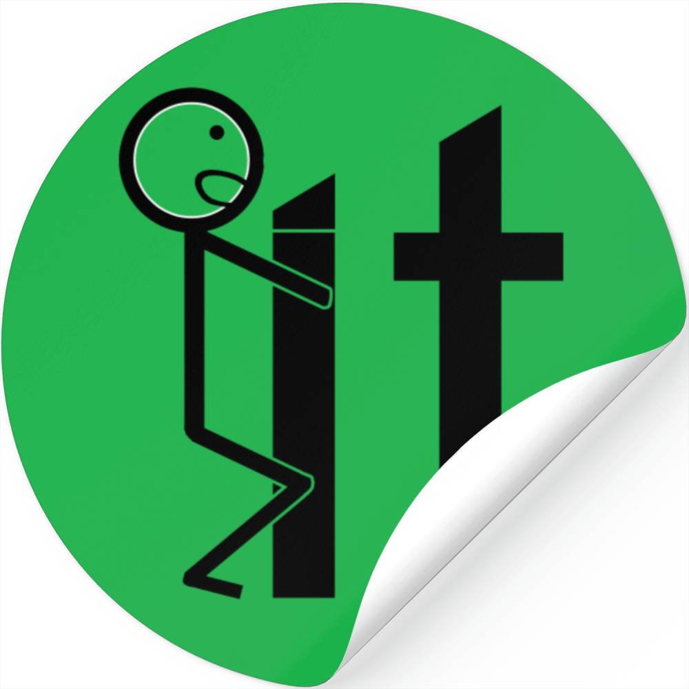 Screw It Funny Stick Figure Stickers