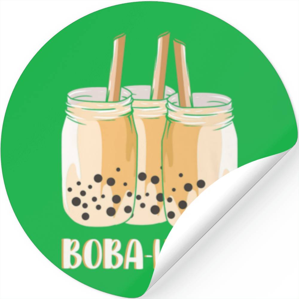 Boba Tea Design For Bubble Tea Lover - Boba-Holic Stickers