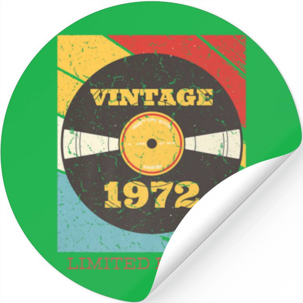 50Th Birthday Vinyl Vintage Limited Edition 50 Yea Stickers