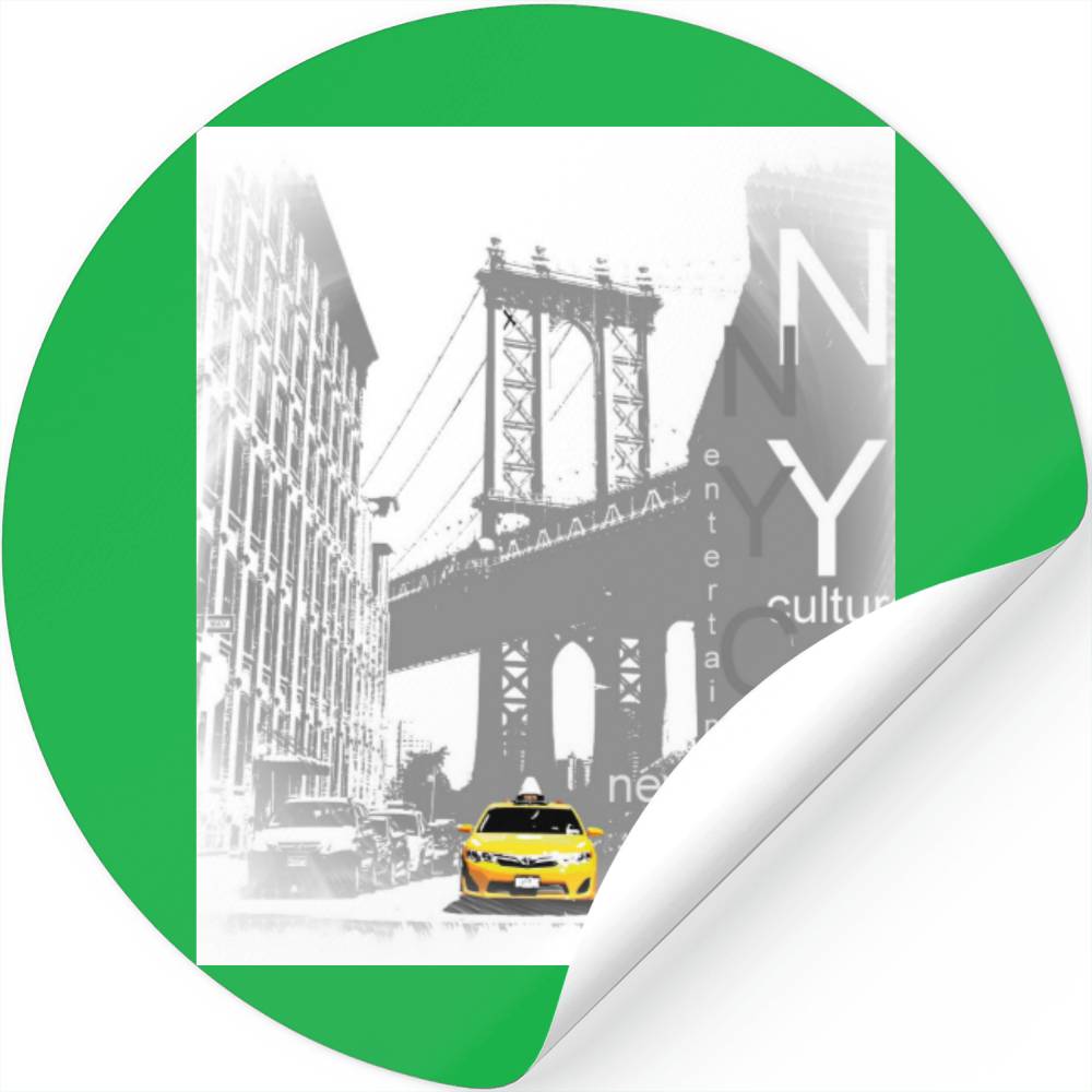 Custom Modern New York City Nyc Yellow Taxi Stickers