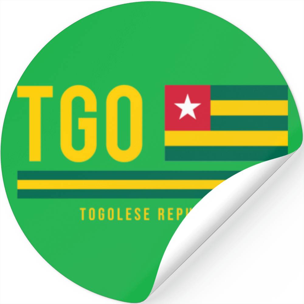 Togo ISO Code Alpha 3 Design Stickers