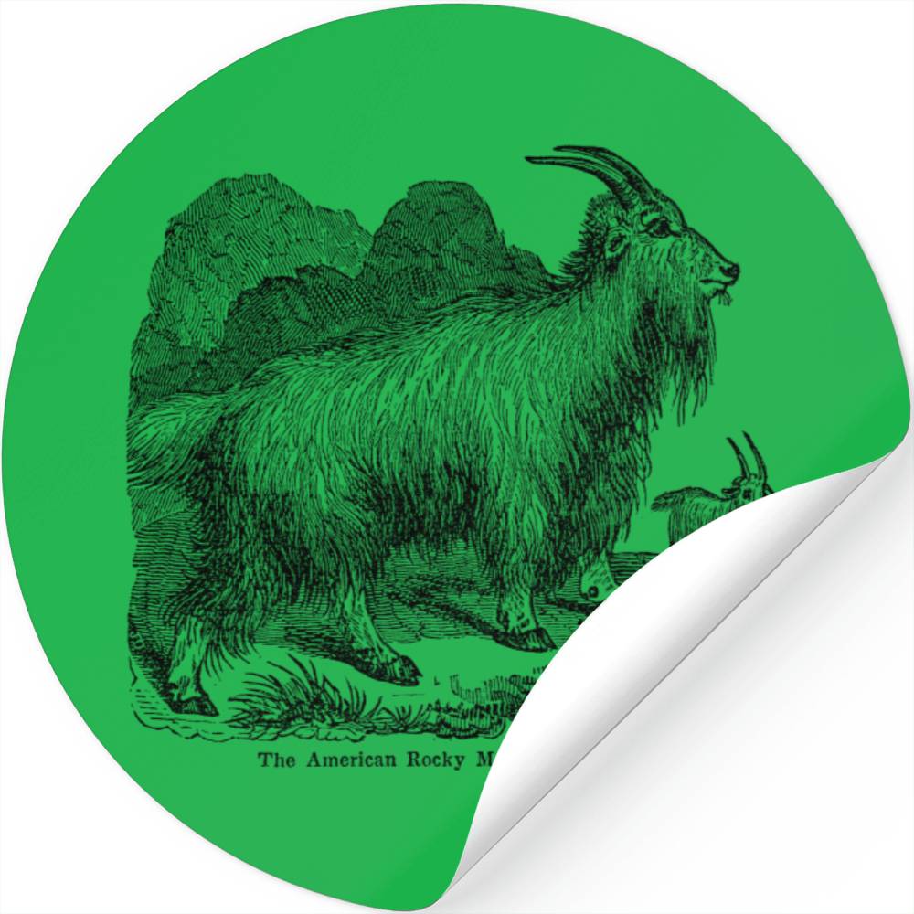 Vintage 1800s Goats American Rocky Mountain Goat Stickers