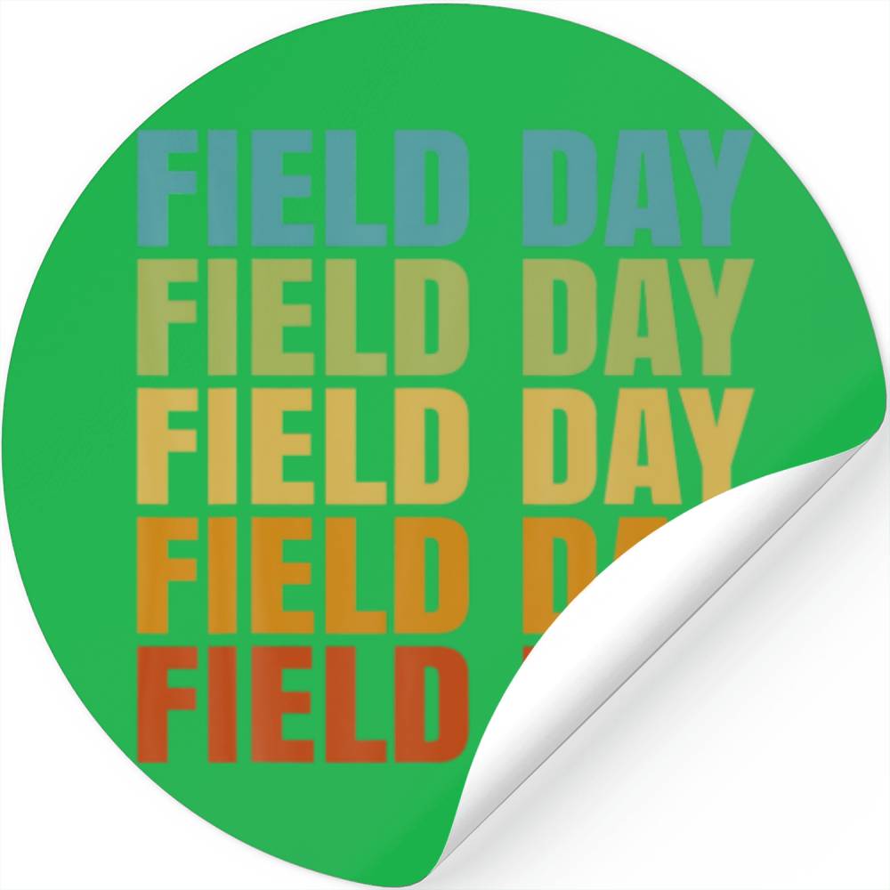 Funny Field Day 2022 Last Day Of School Field Day Stickers Designed ...