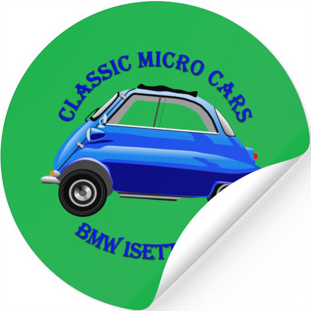 Classic Micro Car T BMW Isetta Stickers