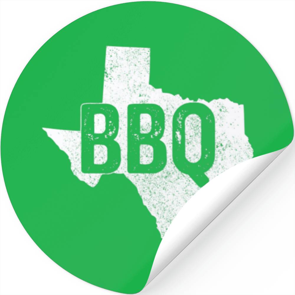 Mens Texas BBQ Grilling Chef State Map Texas Barbe Stickers