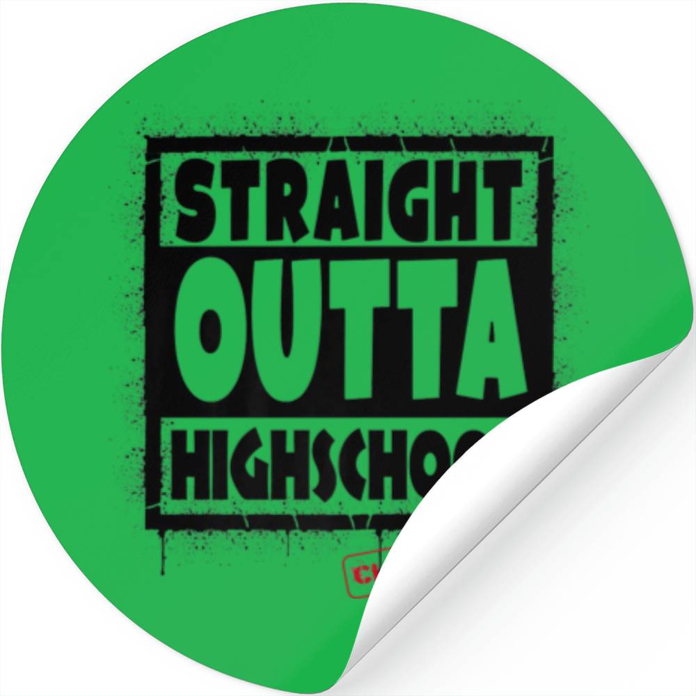 STRAIGHT OUTTA HIGH SCHOOL Class Of 2022 Graduatio Stickers