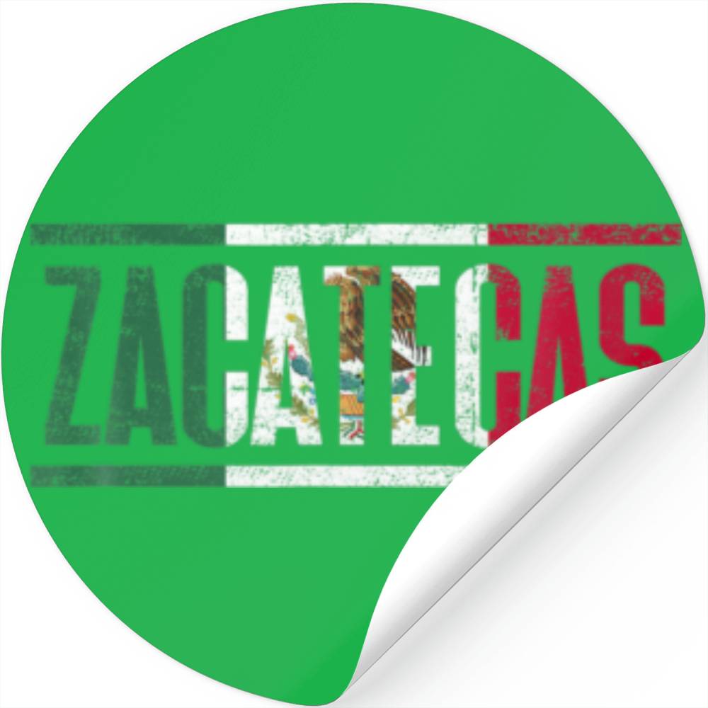 Zacatecas Con La Bandera De México Stickers