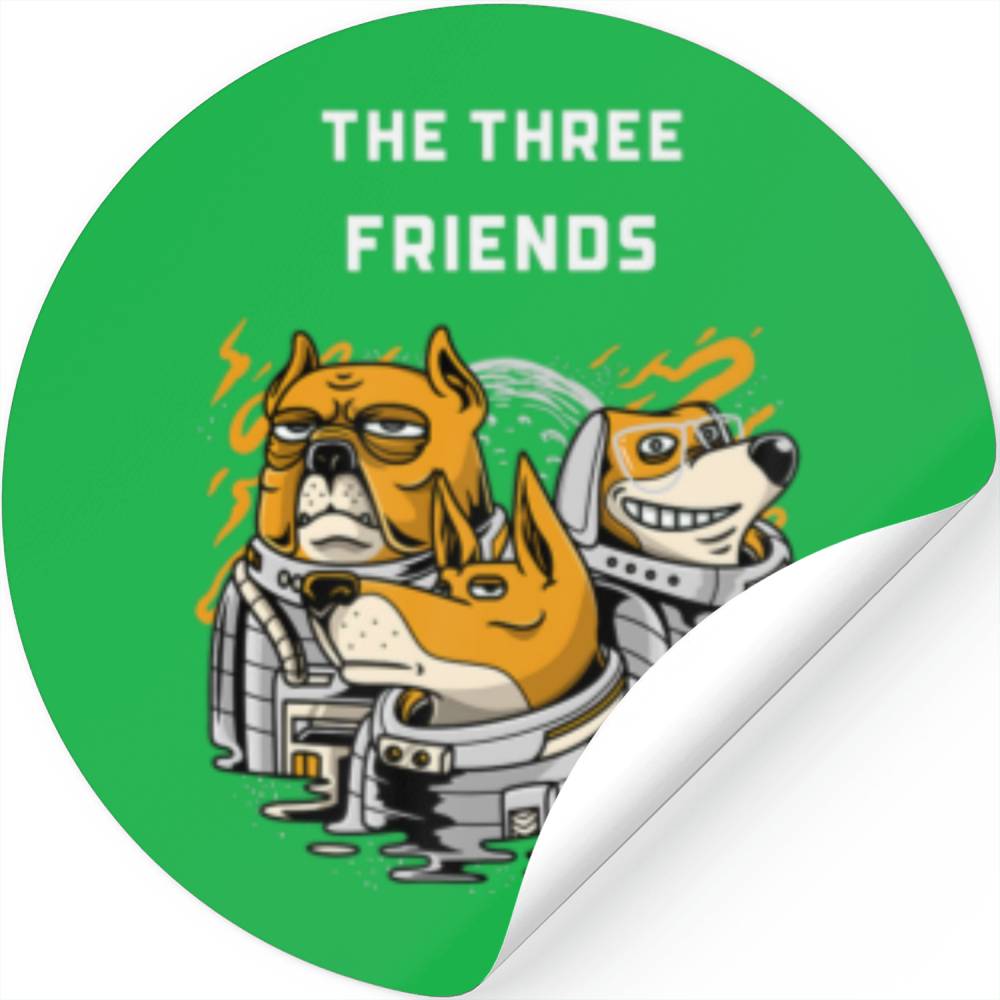 The Three Friends - Dog Pals Dogs Pal Friend Three Stickers