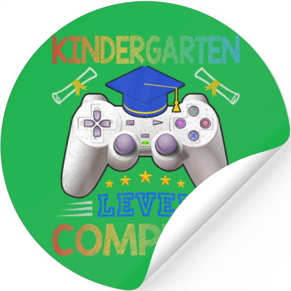 Kindergarten Level Complete Gamer Class Of 2021 Gr Stickers