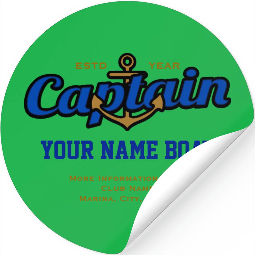 Personalized Captain Name Boat Year And More Stickers