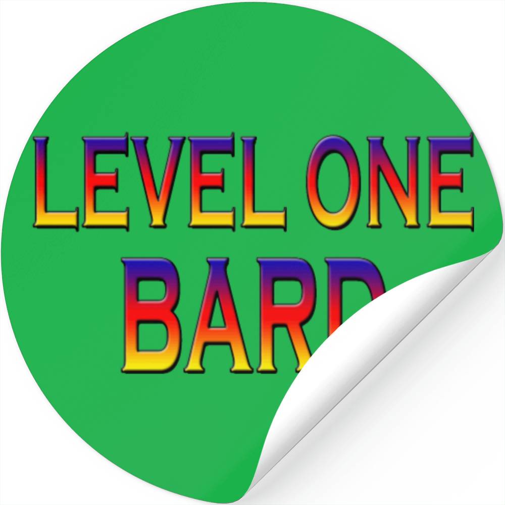 Level One Bard Stickers