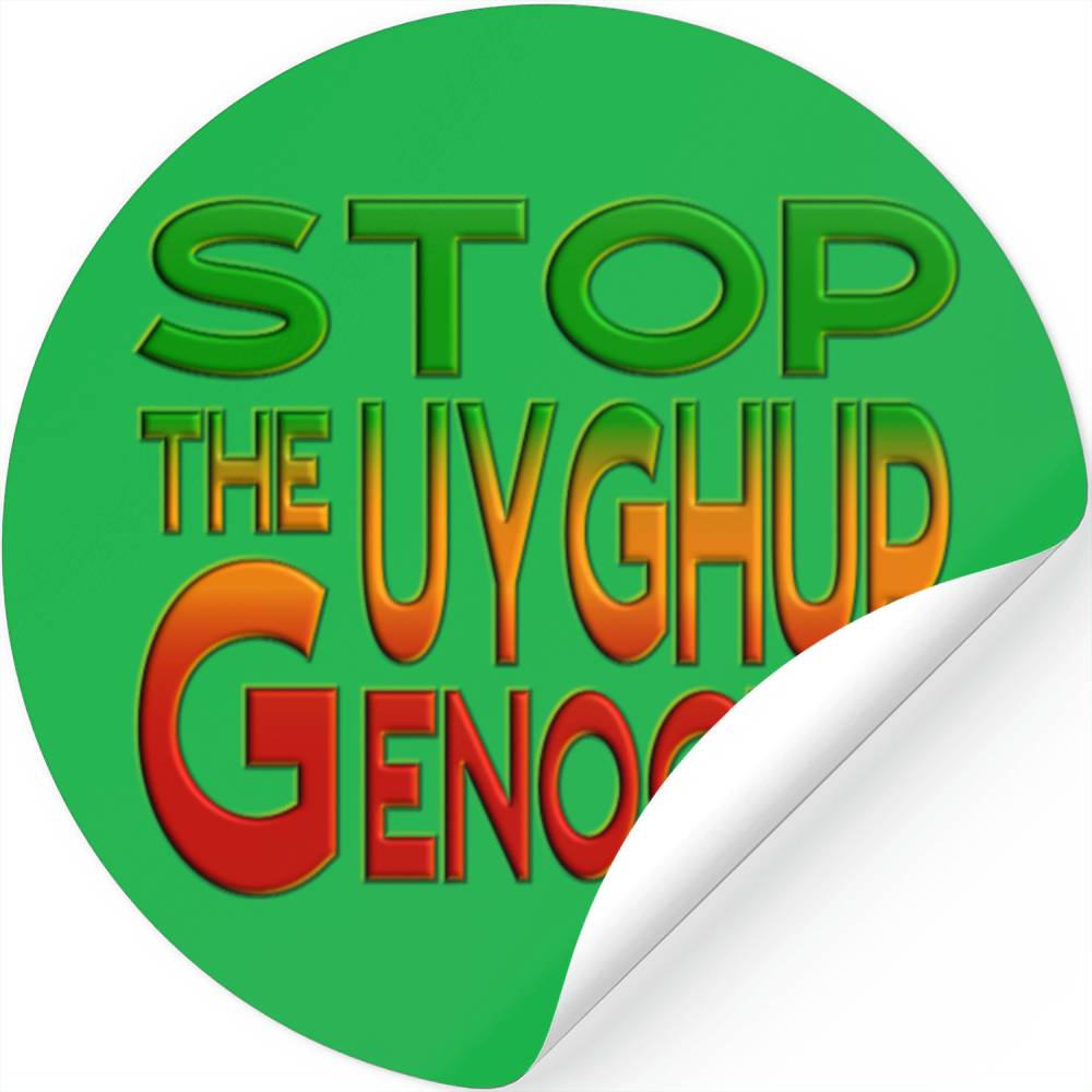 STOP THE UYGHUR GENOCIDE Stickers