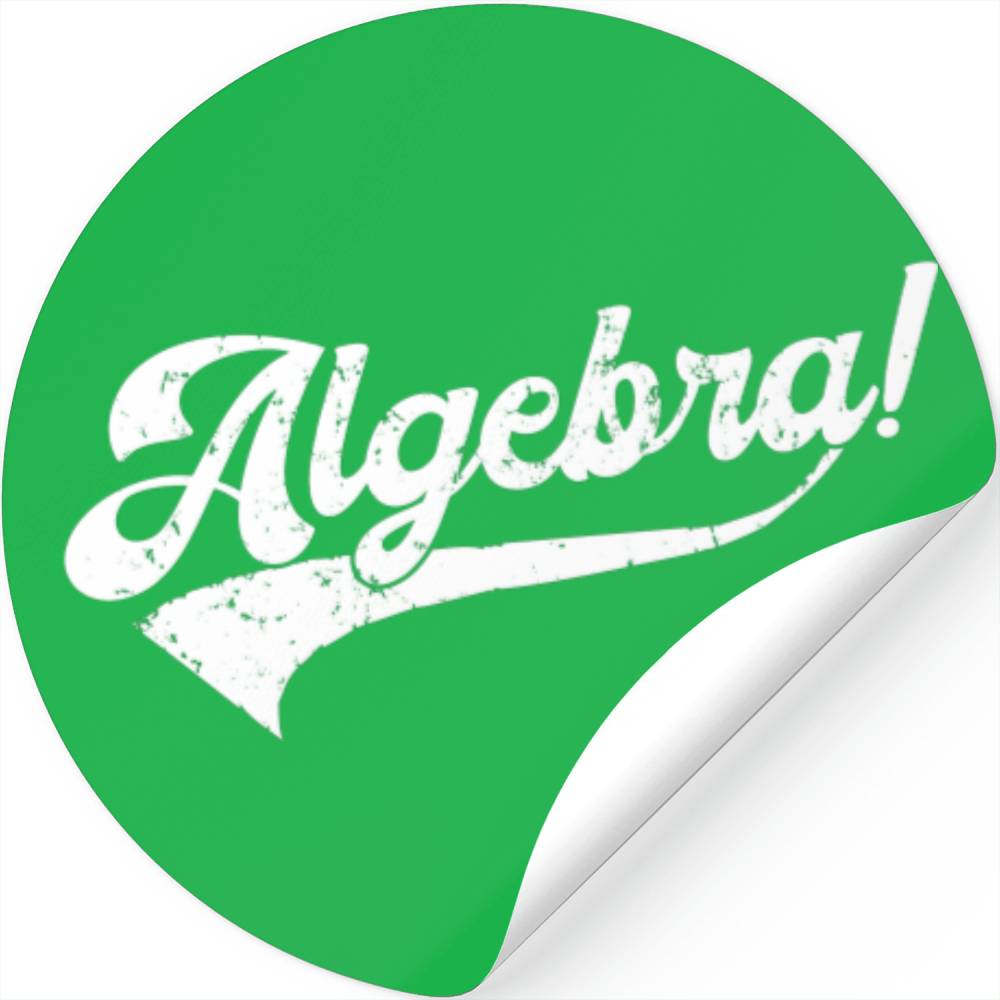 Algebra Design For Math Majors Stickers