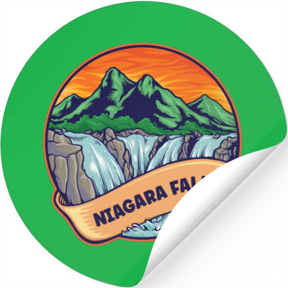 Niagara Falls Waterfall Adventure Sweat Stickers