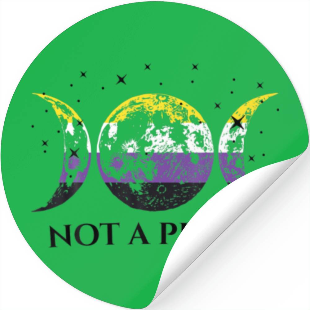 Non Binary Pride Flag Not A Phase Funny Non Binary Stickers